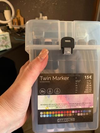 36 pennarelli con doppia punta