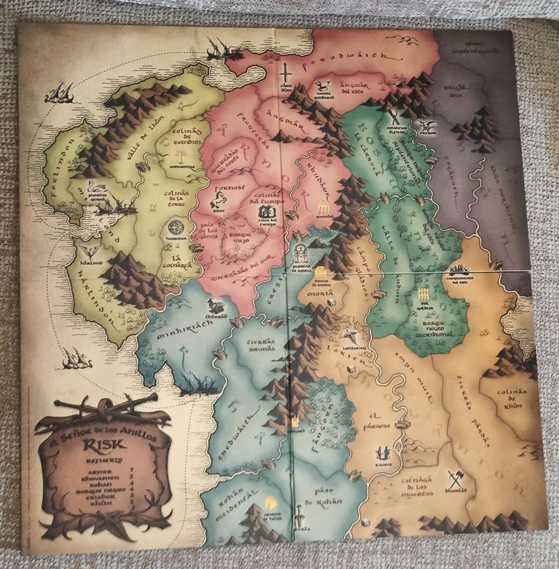Lord Of The Rings Map Risk