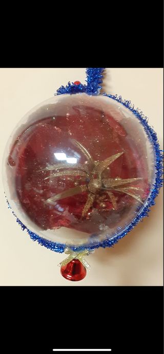 Palla Natale grande fatta a mano