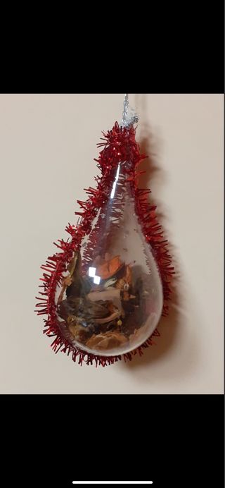 Palla natalizia fatta a mano