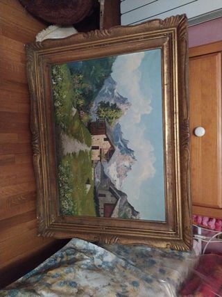 Quadro paesaggio di montagna