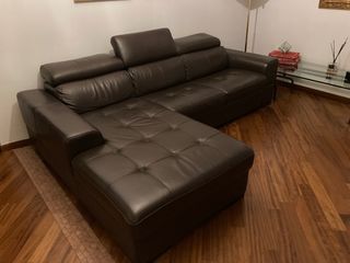 Divano tre posti maxi con chaise longue