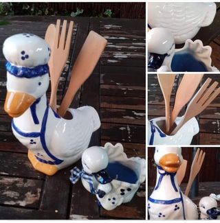 Porta cucchiai di legno