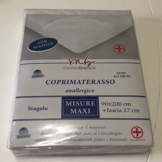 Coprimaterasso singolo anallergico
