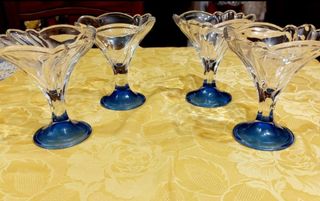 Set 4 coppe gelato o frutta Borgonovo