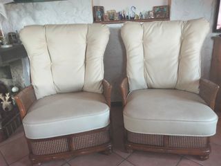 poltrone frassino e paglia di Vienna