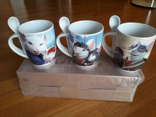 N. 6 Tazze porcellana con cucchiaino