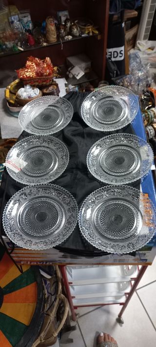 6 piattini in cristallo 🔮 nuovi 15 euro