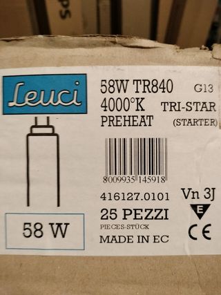 Tubi Neon 150cm nuovi pacco da 25 pezzi