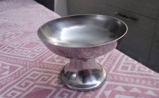 6 coppe per gelato in acciaio