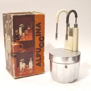 Caffettiera vintage italiana Moka ALPU "ALPUccina"