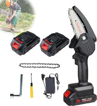 MINI MOTOSEGA DOPPIA BATTERIA 24V LITIO CATENA ACC