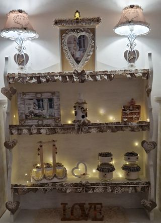 Shabby chic unica in legno