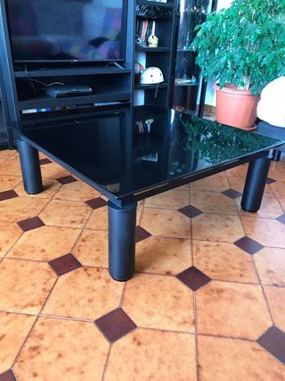 Tavolo Cristallo Vetro nero