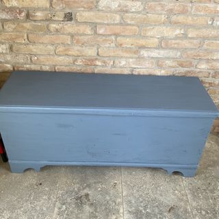 CASSAPANCA IN LEGNO NOCE SHABBY