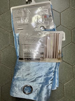 coppia tende velluto