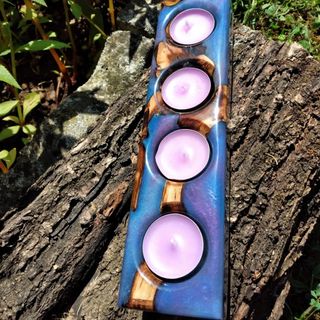 Porta candele fatto a mano