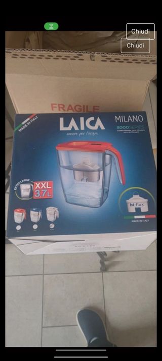 caraffa filtrante laica Milano