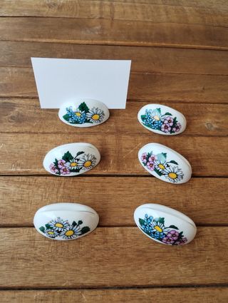 6 Segnaposto in ceramica Italy Vintage