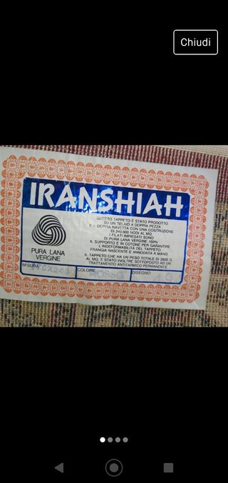 Tappeto di pura lana!!leggere la descriz