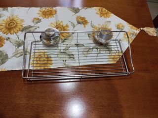 Mensola in acciaio con ventosa