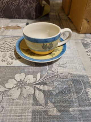 Set 6 tazzine con zuccheriera