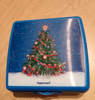 Scatoletta portamerenda natalizia Tupperware