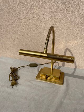 lampada tavolo scrivania luce biblioteca oro