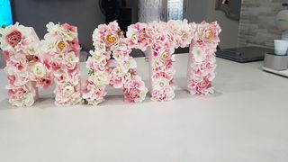 Lettere personalizzate con fiori