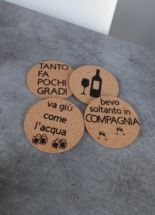 Sottobicchieri con frasi simpatiche