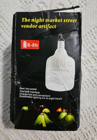 Lampada led ricaricabile da campeggio torcia