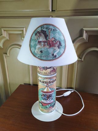 Lampada Decoupage motivi Carillon Altezza 45