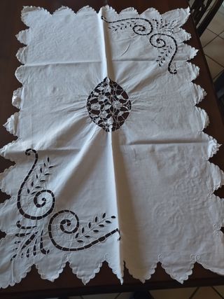 Runner tavolo effetto pizzo