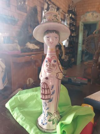 Ceramica vintage statuina donna