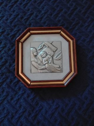 creazione artistica su lastra d'argento 996% Acca