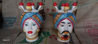 Teste di Moro Siciliani originali Caltagirone