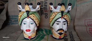 Teste di Moro Siciliani originali Caltagirone