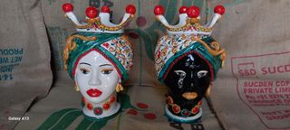 Teste di Moro Siciliani originali Caltagirone