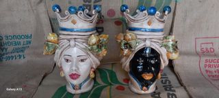 Teste di Moro Siciliani originali Caltagirone