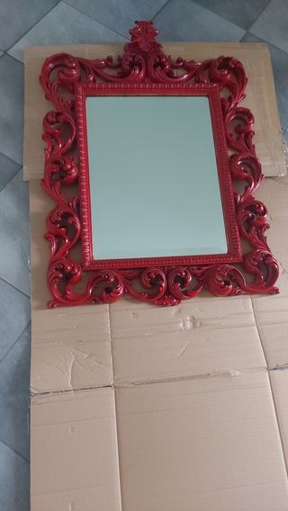 Specchio foglia oro stile barocco