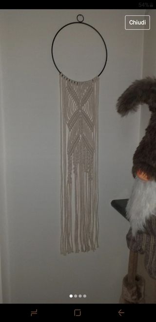 Acchiappasogni macrame cotone 100