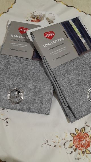 Coppia di tende opache d'arredo