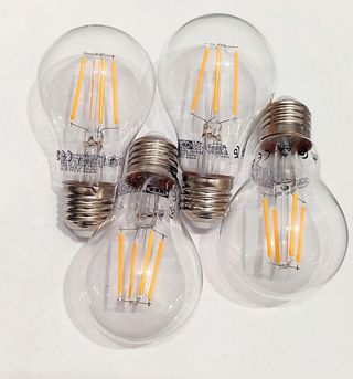 4 Lampade LED trasparenti