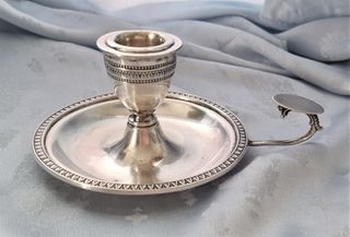 PORTACANDELA BUGIA IN ARGENTO 800/1000