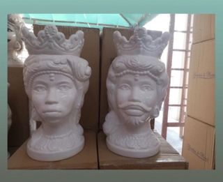 Porta vaso teste di moro siciliane