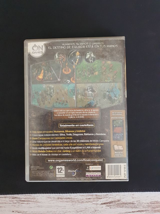 Caratula y Manual Final Conquest PC second hand for 4 EUR in Manzanares ...