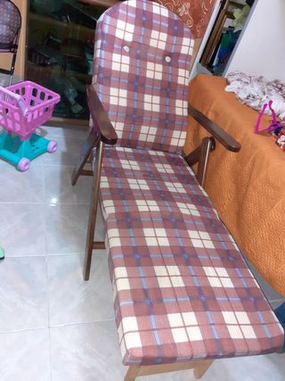 Sedia sdraio legno