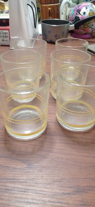 6 bicchieri in vetro