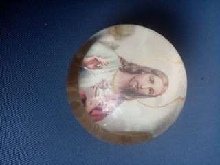 Sfera vetro con immagine sacra