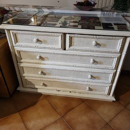 Cassettiera Bianca in legno